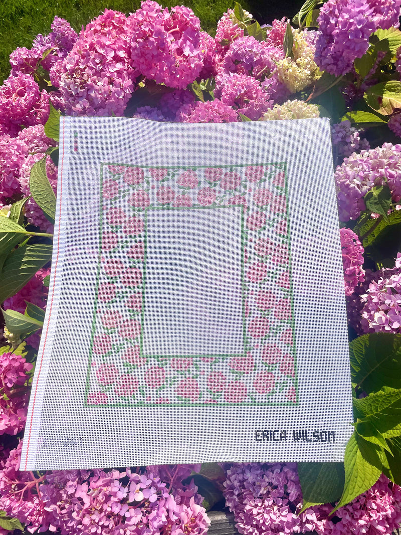 Endless Summer Hydrangea Needlepoint Frame – Erica Wilson