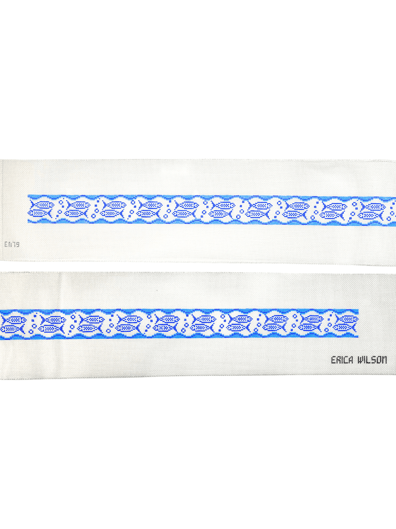 Erica Wilson One Fish Two Fish Needlepoint Belt