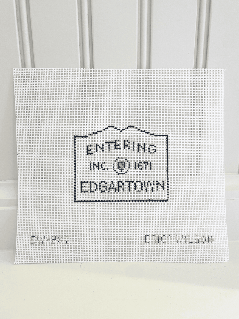 Erica Wilson Entering Edgartown Sign