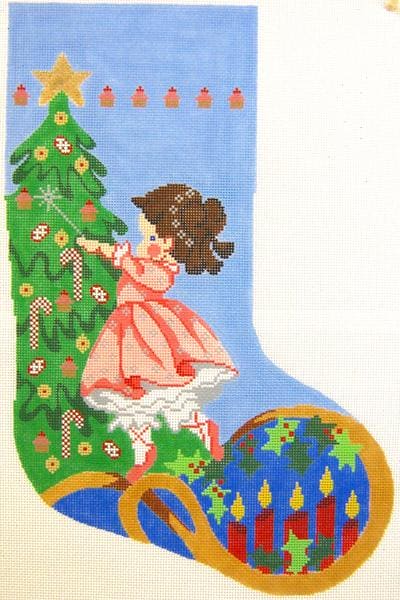 Silver Needle Sugar Plum Fairy Stocking – Erica Wilson