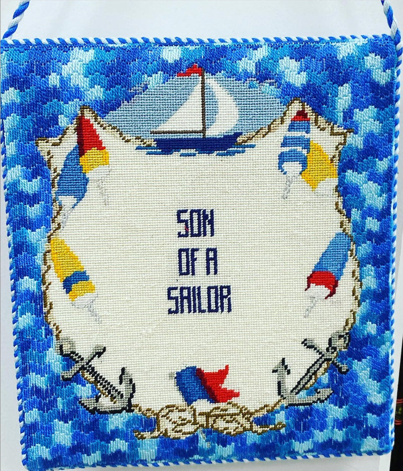 Kate Dickerson Needlepoint Nautical Crest – Erica Wilson