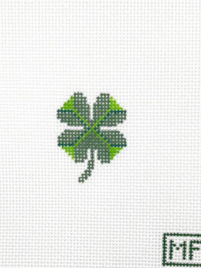 Beginner Needlepoint Four Leaf Clover Mini – Erica Wilson