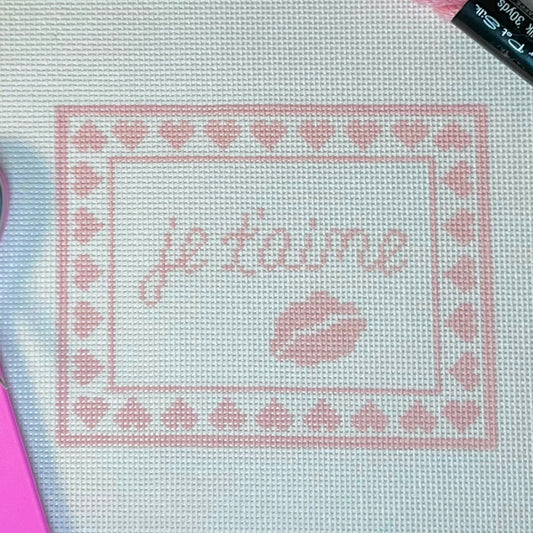 SLS Needlepoint Je T'aime – Erica Wilson