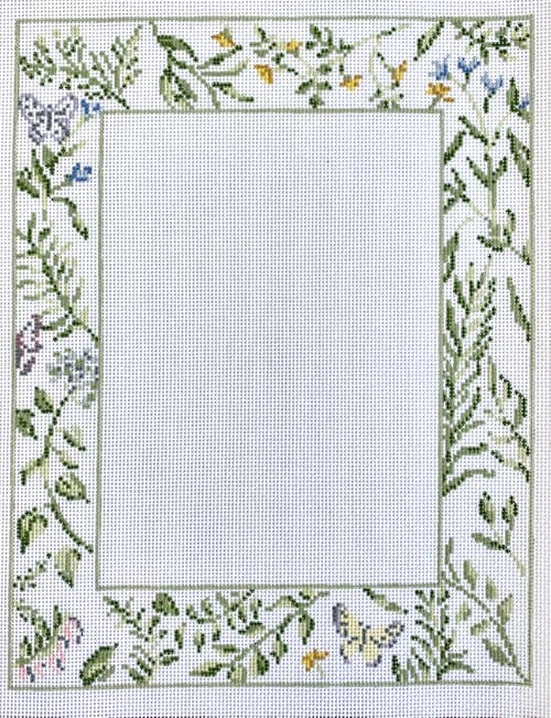 Plum Stitchery Needlepoint The Floral Frame – Erica Wilson
