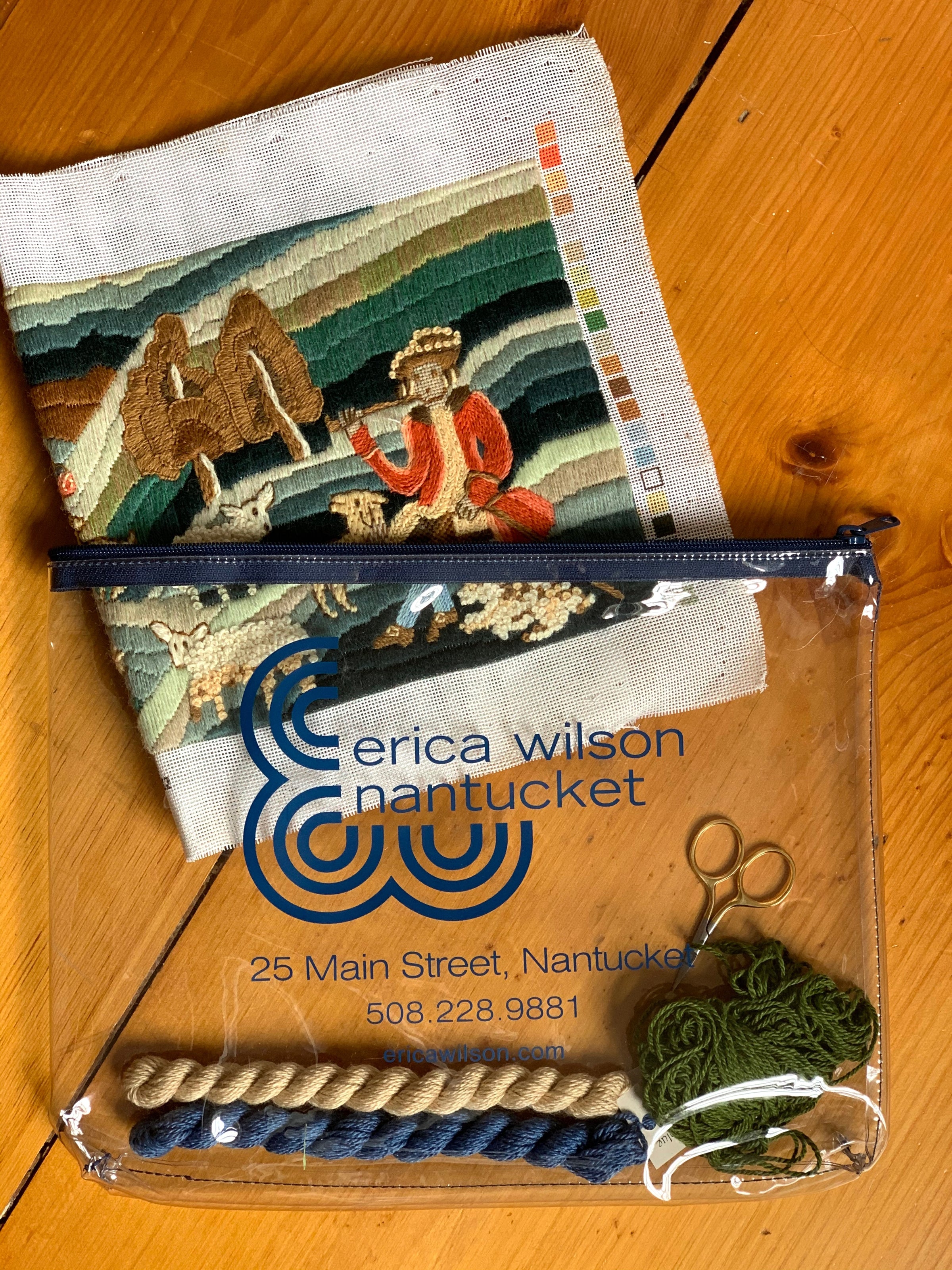 Erica Wilson Needlepoint Project Bag