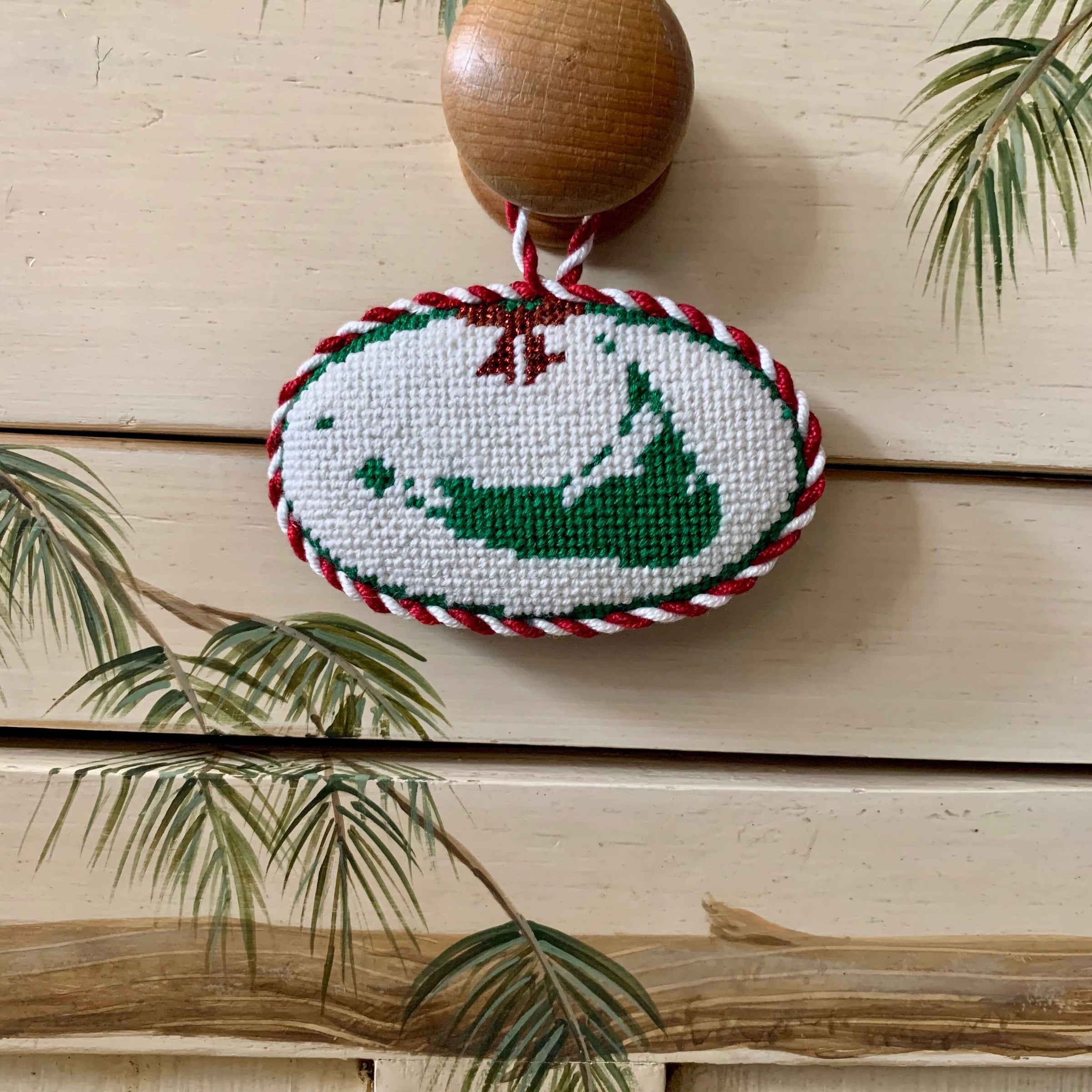 Nantucket Christmas Map Ornament Needlepoint Canvas – Erica Wilson