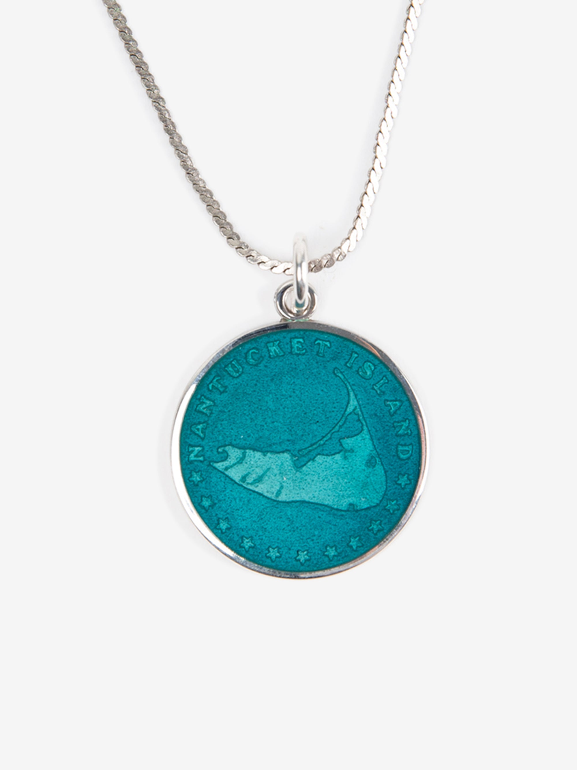 Erica Wilson Silver Large Nantucket Medallion