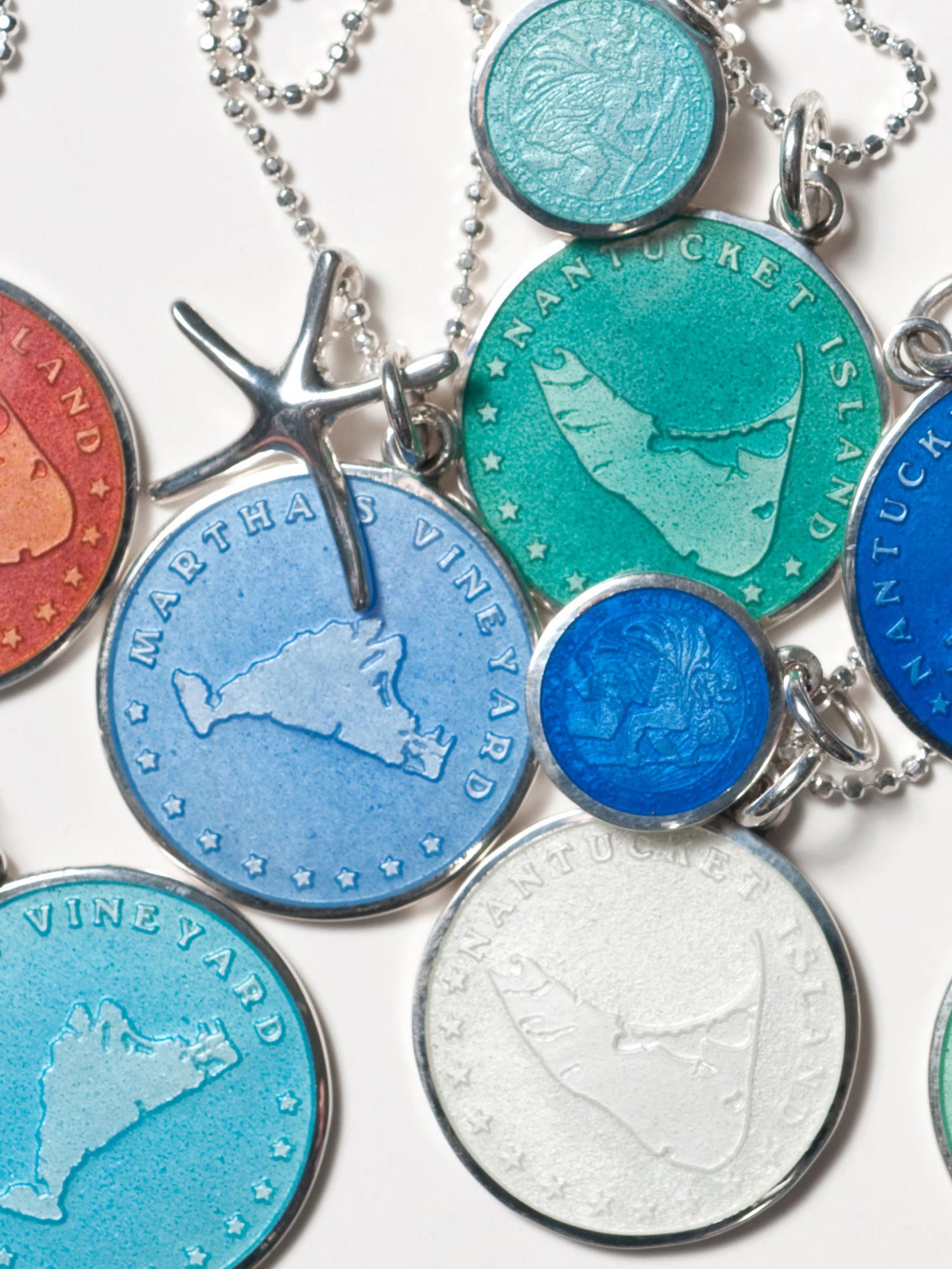 Erica Wilson Silver Large Nantucket Medallion